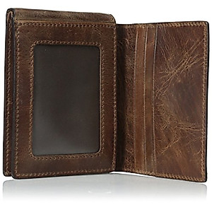 Fossil Men's Derrick Leather RFID-Blocking Execufold Trifold Wallet, Brown, (Model: ML3700200)