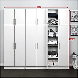 Prepac D Elite Storage Cabinet Set, 6 pc, White