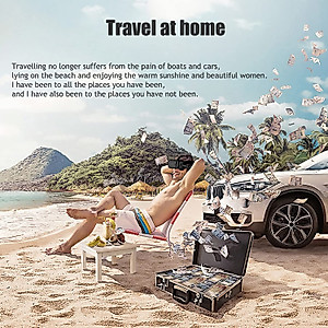 Barbato VR Headset Virtual Reality VR 3D Glasses VR Set 3D Virtual Reality Goggles,Adjustable VR Glasses Support 7.2 Inches [with Controller+Two blindfolds], NEWBALCK