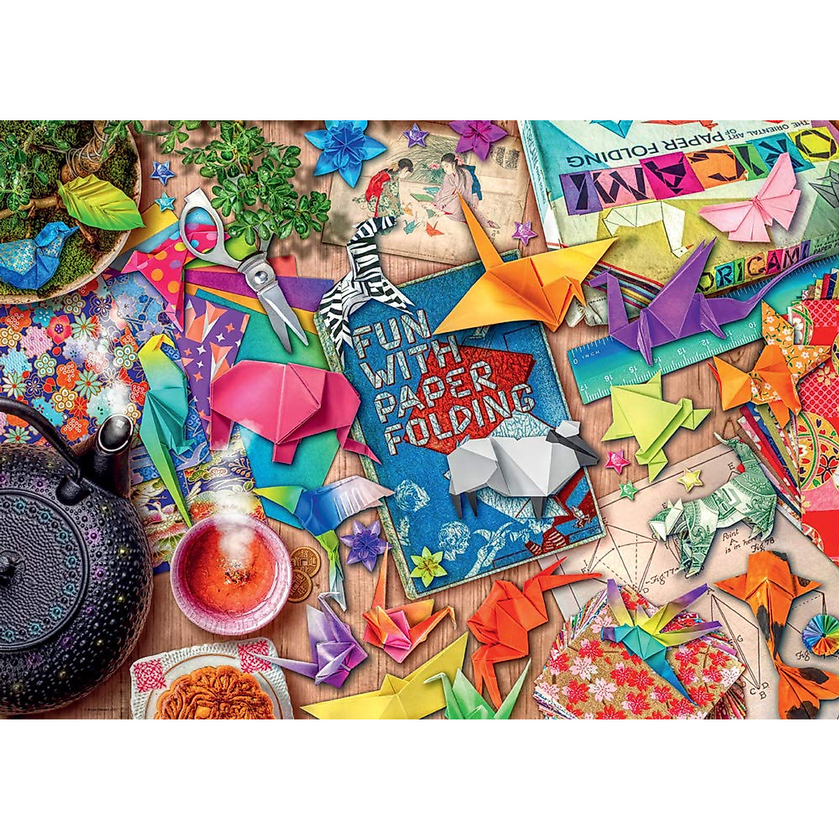 Ravensburger Aimee Stewart Origami Meditations 1000 Piece Jigsaw Puzzle for Adults & Kids Age 12 Years Up