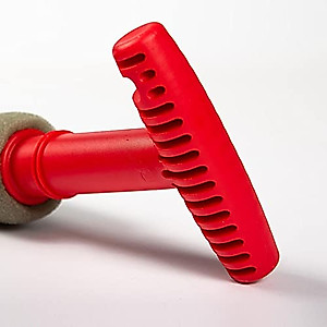 Gigicloud Car Lug Nut Wheel Cleaning Brush, Car Washing Embedded Steel Ring Screw Cleaning Brush with Handle Lug Nut Car Wheel Detailing Brush Car Nut Wheel Cleaning Tool Kit