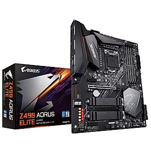 GIGABYTE Z490 AORUS Elite (Intel LGA1200/Z490/ATX/2xM.2/Realtek ALC1200/SATA 6Gb/s/USB 3.2 Gen 2/2.5 GbE LAN/RGB Fusion/Gaming Motherboard)