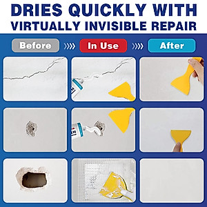 Laviay Drywall Repair Kit - 2 Pack Spackle Wall Repair with All The Bells and Whistles | Effortlessly Drywall Patch Kit & High Strength Small/Large Hole Repair | Fast-Drying Wall Patch Repair Kit