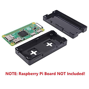 GeeekPi Pi Zero 2 W Case/Zero W Case, 7 in 1 Basic Starter Kit with 20Pin GPIO Header, OTG Cable, Switch Cable, HDMI Adapter and Screwdriver for Raspberry Pi Zero 2 W/Zero W (Black)