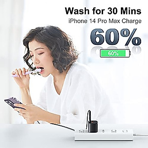 Mcdodo USB C Charger,33W USB C Fast Charger Block Mini Size Dual USB-C and USB-A GaN Charger Type C Fast Charging Block Power Adapter for iPhone 14/14 Pro/14 Pro Max/13, iPad pro,Samsung 22