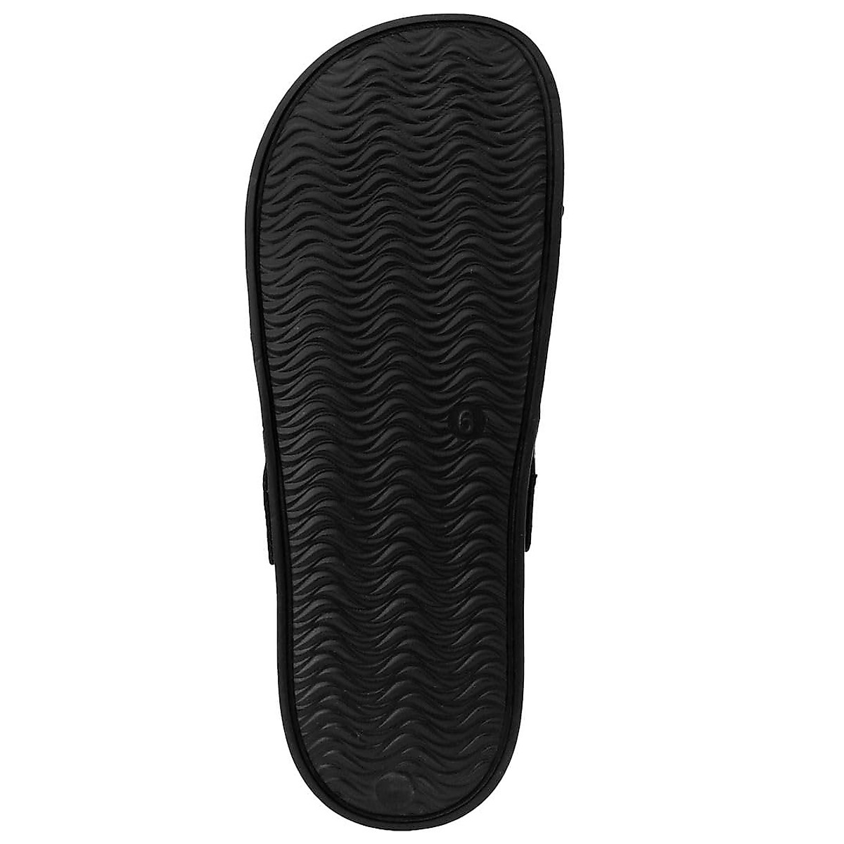 JUICY COUTURE Slide Double Strap Sandals, Beach Flats for Women, Summer Shoes-Winx-Black Multi-6