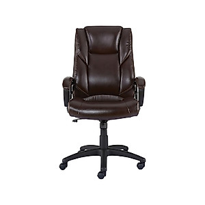 STAPLES 2554454 Kelburne Luxura Office Chair Brown