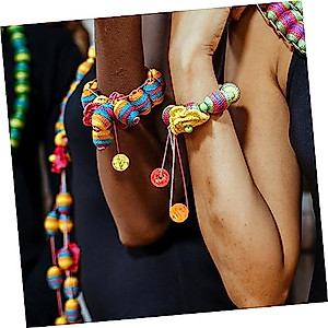 TEHAUX 40pcs Floral Glass Beads Jewelry Adult Craft Kits Choker Necklaces for Girls DIY Bead Charms Craft Making Loose Beads Glass Lampwork Beads Crystal Beads Loose Beads Materials