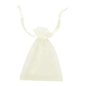 ATCG 100pcs 3x4 Inches Drawstring Organza Pouches Wedding Party Jewelry Favor Gift Candy Bags (Black)