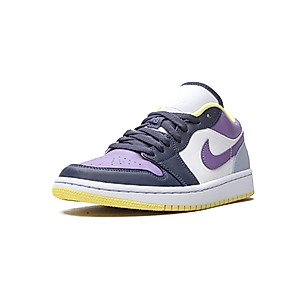 Jordan Womens WMNS Air Jordan 1 Low SE DJ4342 400 Mismatched Purple/Magenta - Size 6W