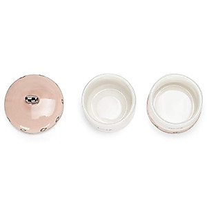 Baby Tooth and Curl Metallic Pink 3.5 x 2.5 Glossy Ceramic Keepsake Box