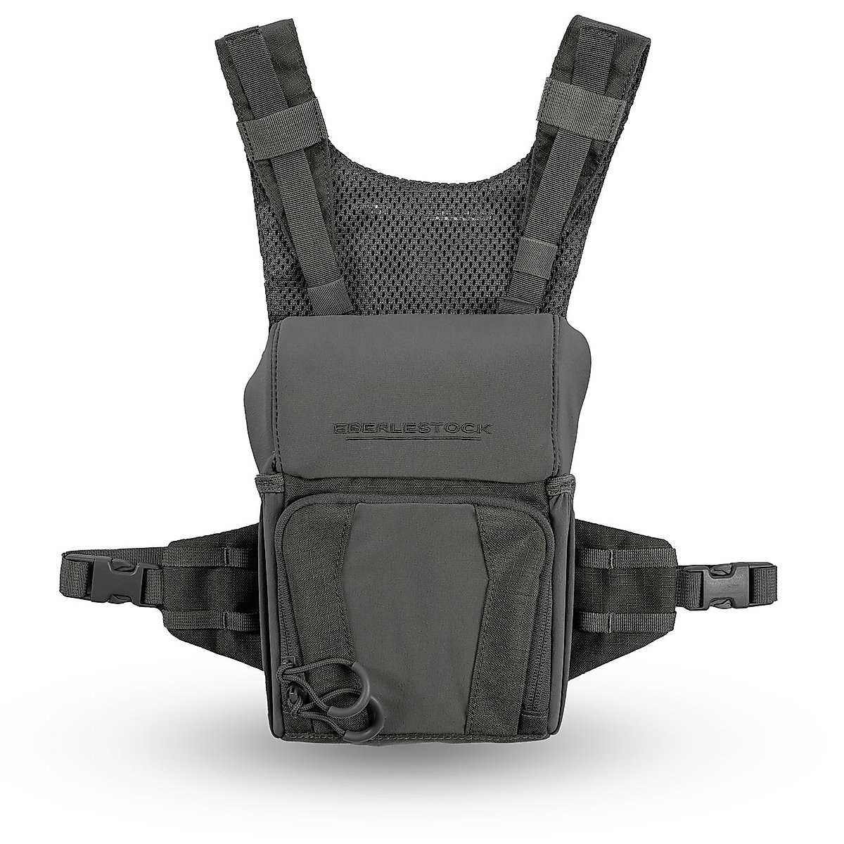 Eberlestock Recon Modular Bino Pack - Advanced Binocular Harness System with Customizable Attachments - Gray - Small