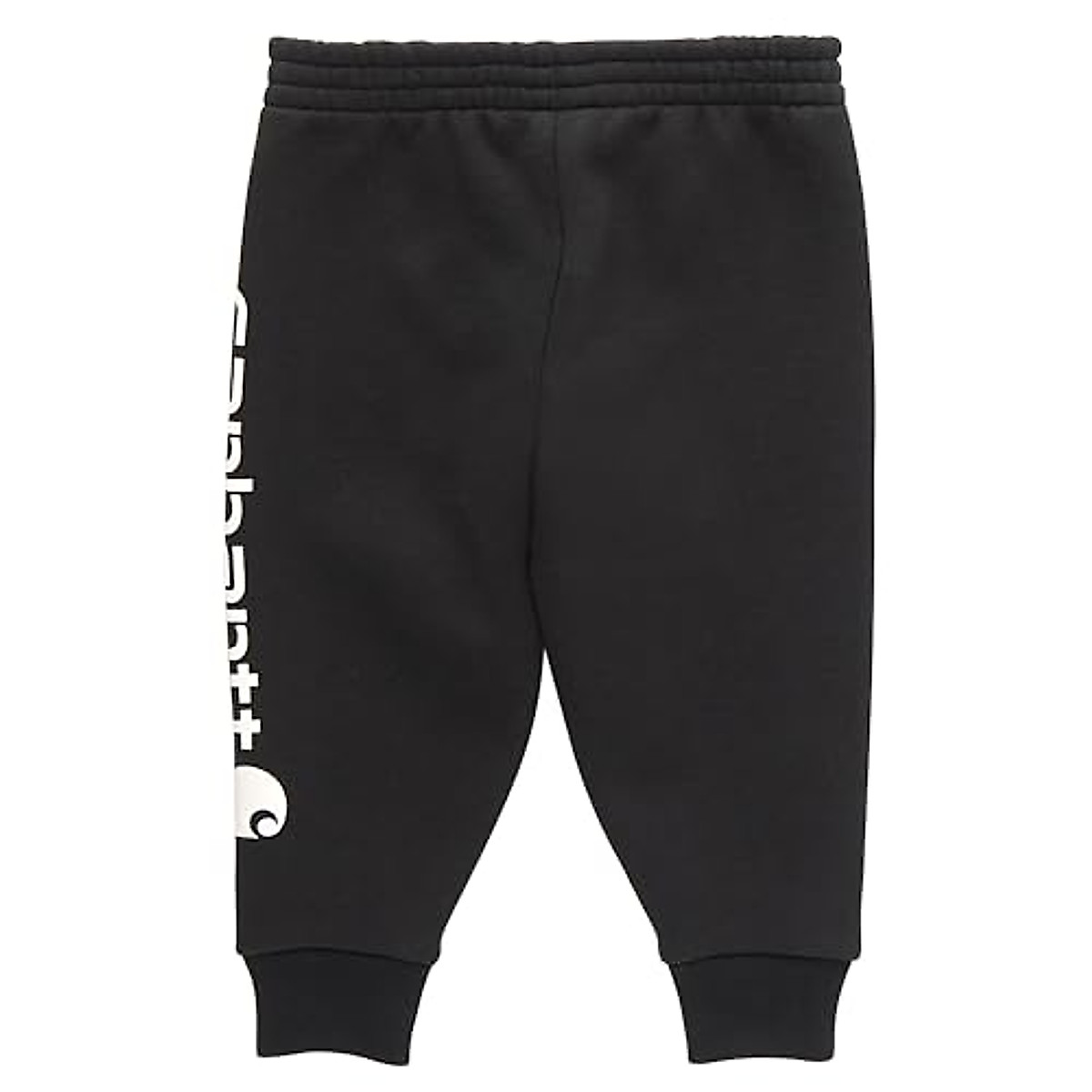 Carhartt Baby Boy's Fleece Joggers Sweatpants Knit Pants, Caviar Black