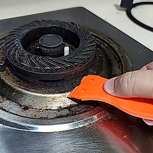 FOSHIO Plastic Razor Blades 200PCS Double Edged Suit for Safety Glass Scraper and Plastic Scraper with Plastic Blades, Suit for Remove Decals Stickers Adhesive Label and Glass Clean