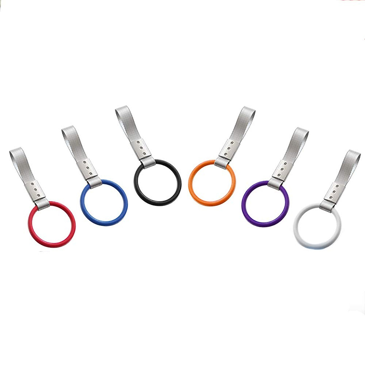 Wangyihan Tsurikawa Ring Car SUV Bus Handle Strap Charm Drift Toy Bosozoku Valid (White)