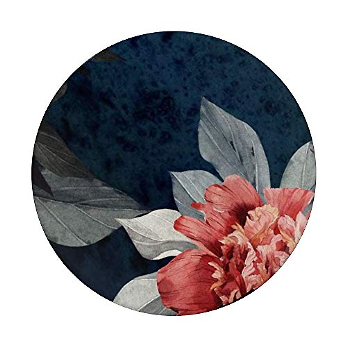 Vintage Navy Floral Pattern Phone Popper PopSockets Swappable PopGrip