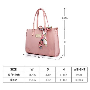 Kamlui Laptop Tote Bag for Women 15.6 inch 16 Waterproof Shoulder Messenger Tote Business Office Briefcase Large Capacity Sleeve Computer Case