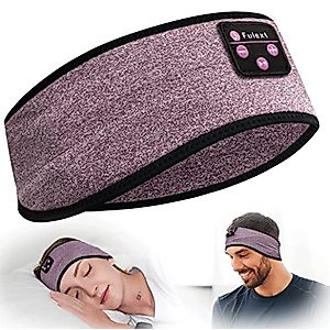 Perytong Sleep Headphones Bluetooth Headband Sleeping Headphones Bluetooth Sports Headband Built-in Thin Speakers | Comfortable for Slipping Running Yoga Side Sleepers Travel | Gift for Women Wen