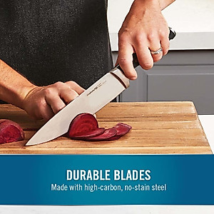 Calphalon Kitchen Knife Set with Self-Sharpening Block