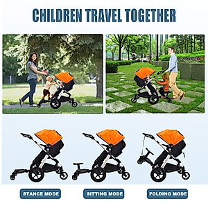 Universal Stroller Board,Stroller Board,Buggy Board,Stroller Attachment for Toddler to Ride,Sit and Stand Stroller,Stroller Standing Board,Stroller Board Attachment for Toddler
