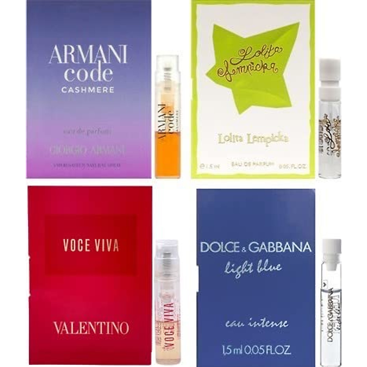 Women's Fragrance Sample Vials-Set of 4 Perfume Vials