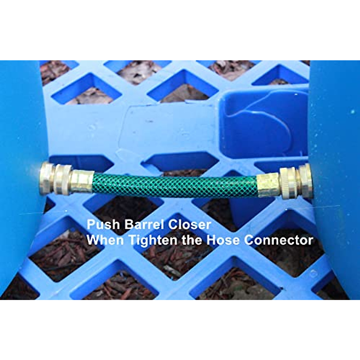 RAINPAL Rain Barrel Linking Kit (Upgraded Thicker Bulkhead Fittings and One 8 inch 3/4" I.D. hose) (RBL020)