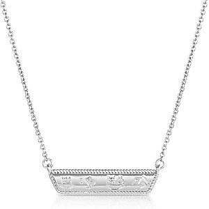 Montana Silversmiths Western Lifestyle Women's Bar Necklace (High Noon Cobblestone)
