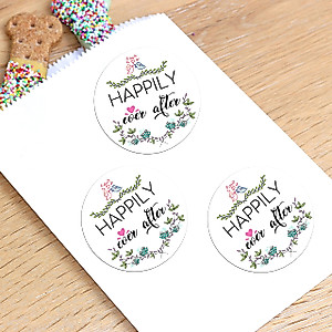 Happily Ever After Wedding Favor Wedding Stickers Wedding Favor Gift Labels Stickers-120PCS
