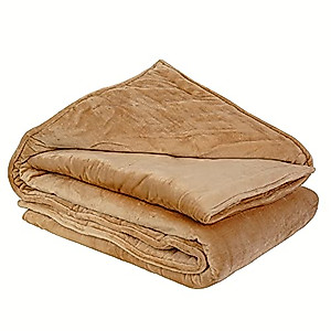 ZooVaa Minky Weighted Blanket Compression Throw Quilt w/Glass Beads