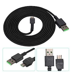 Gaming Mouse Cable, 2.2 Meters for Razer /Super Mamba Mouse Line /Pure Copper Core Gaming Mouse USB Cable,