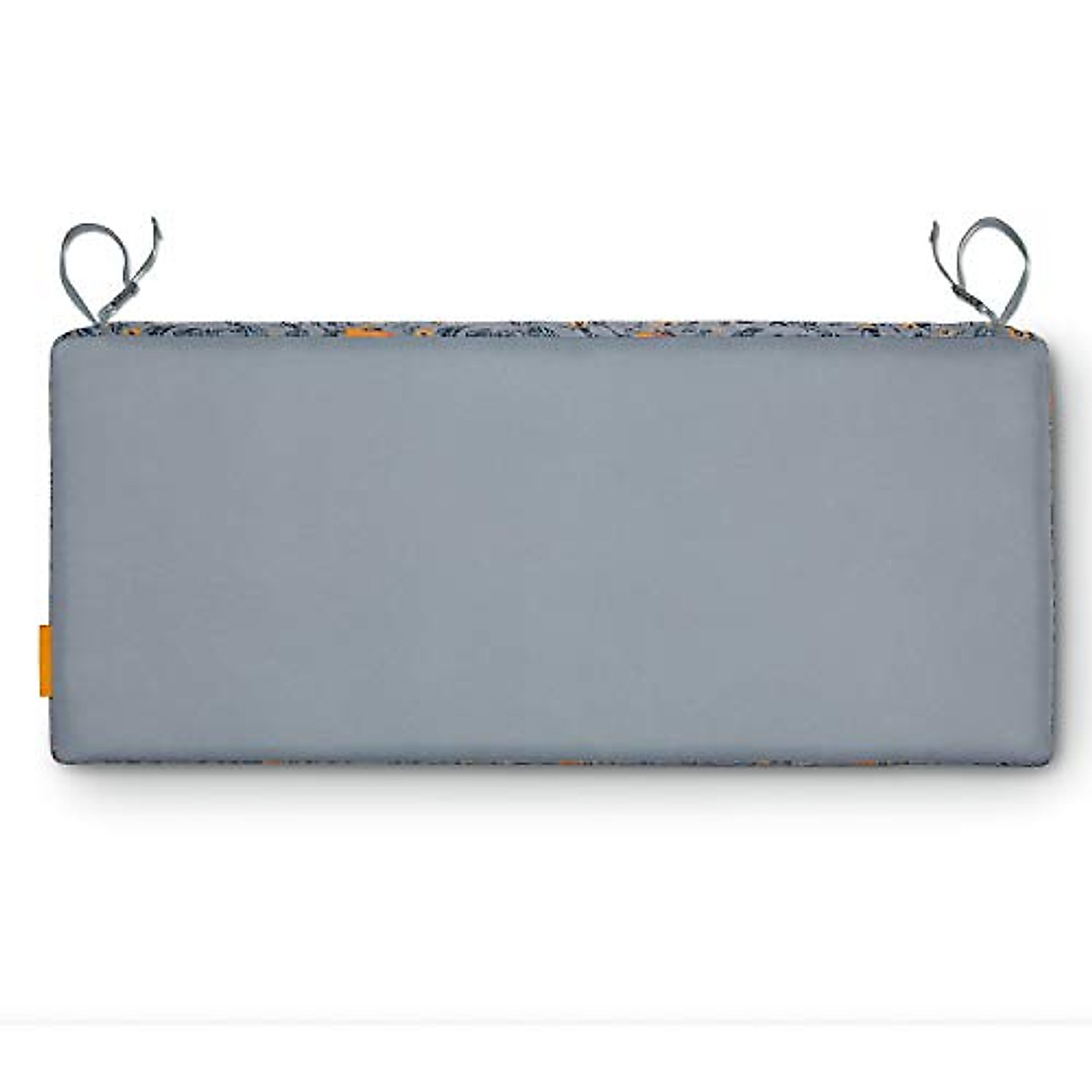 Vera Bradley by Classic Accessories Water-Resistant Patio Bench Cushion, 48 x 18 x 3 Inch, Rain Forest Toile Gray/Gold