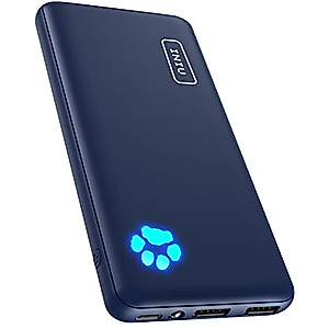 INIU Portable Charger, USB C Slimmest & Lightest Triple 3A High-Speed 10000mAh Power Bank, Flashlight Battery Pack Compatible with iPhone 14 13 12 X Plus Samsung S21 Google LG iPad, etc [2023 Version]