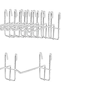 Stainless Steel Wall Bracket Display Hooks 4.3-inch Long 10 Pcs