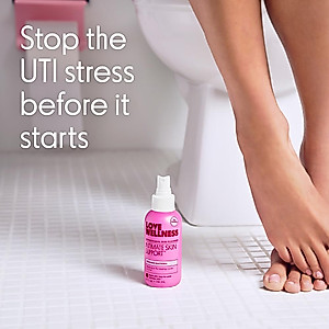 Love Wellness Intimate Skin Support I UTI Prevention and Cleanser Spray I Odor Removal & Itch Relief, Hypochlorous Acid Formula, pH-Balanced & Fragrance-Free, 4 fl oz