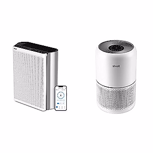 LEVOIT Air Purifiers for Home Large Room, 2790 Sq. Ft & Air Purifier for Home Allergies Pets Hair in Bedroom, H13 True HEPA Filter, Covers Up to 1095 Sq.Foot Powered by 33W High Torque Motor, White