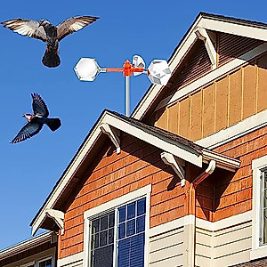 360 Degrees reflec Installed in Various Directions, Smooth Polishing Harmless Deterrent for Roof, Boat and The Top of Tall Chimney, 1Pack