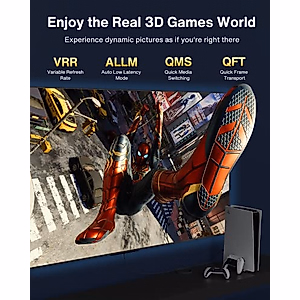 8K HDMI Cable 2.1 Certified 48Gbps 6.6ft/2m IVANKY Ultra High Speed HDMI 2.1 Cable Braided Cord 8K@60Hz 4K@120Hz, DTS:X, eARC HDR 12 HDCP 2.2&2.3, RTX 3090, Dolby for Roku TV/PS5/PS4/Xbox/HDTV/Blu-ray