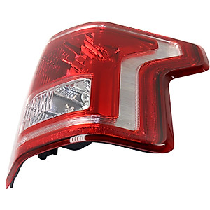 Evan Fischer Tail Light Assembly Set Compatible with 2015-2017 Ford F-150 With Bulbs Driver and Passenger Side