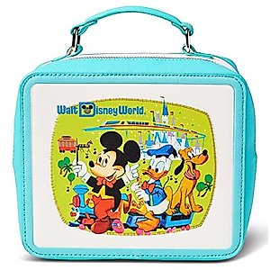 Loungefly - Disney - Walt Disney World 50th Anniversary - Mickey Mouse and Friends Lunchbox Style - Purse Bag