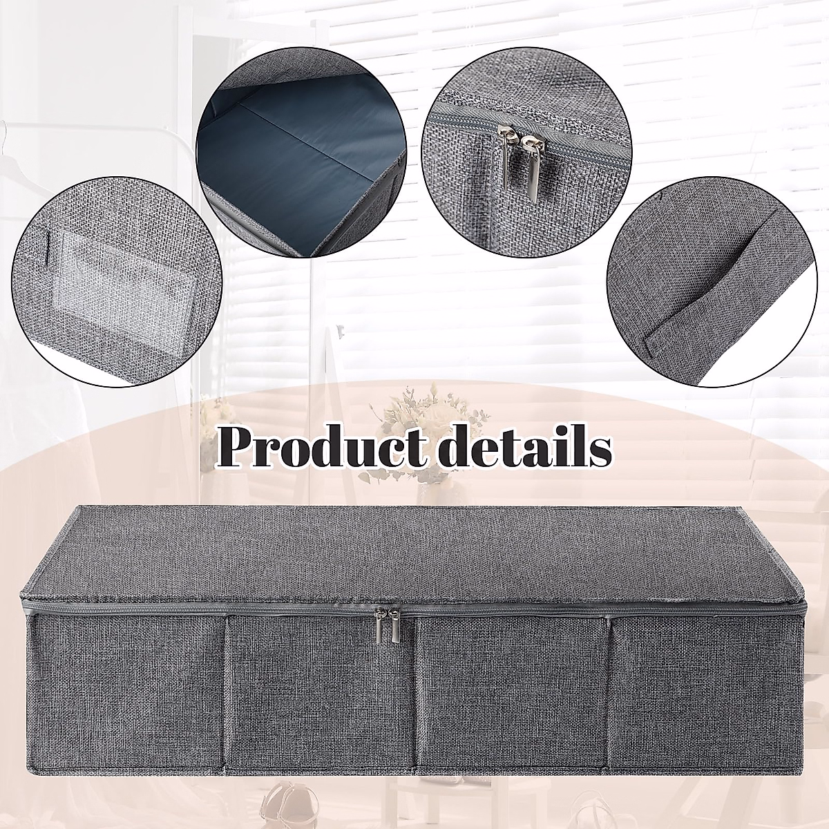 Wedding Dress Preservation Box Kit Dress Storage Box with 1 Microfiber Gloves and 100 Sheets Acid Free Tissue Paper for Storage Wedding Clothing Gown(30 x 15.7 x 7 Inch,Gray, White)