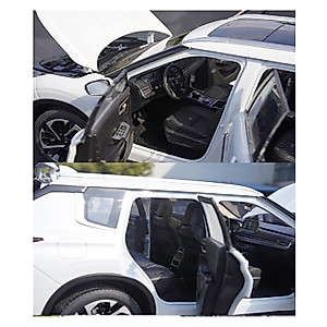 HAYCHE Alloy Resin Car Vehicle Model 1 18 Fit for Mitsubishi Outlander 2023 Vehicle Diecast Scale Alloy Car Model Static Display Adult Collection Festive Deluxe Gift (Color : White)