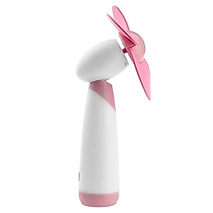 Mini Handheld Fan, Desk Fan Small, Battery Powered, Portable Hand Fan, YGH365B Battery Powered Blades, Cooling Fan ( Pink ), Rosa (Z53ONC281569Q4CMYHH)