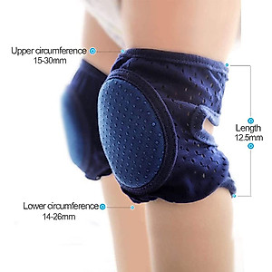 CB Baby Knee Pads for Crawling, Crawling knee pads for babies,Adjustable Anti Slip Breathable for Crawling Toddling（3 Pairs）