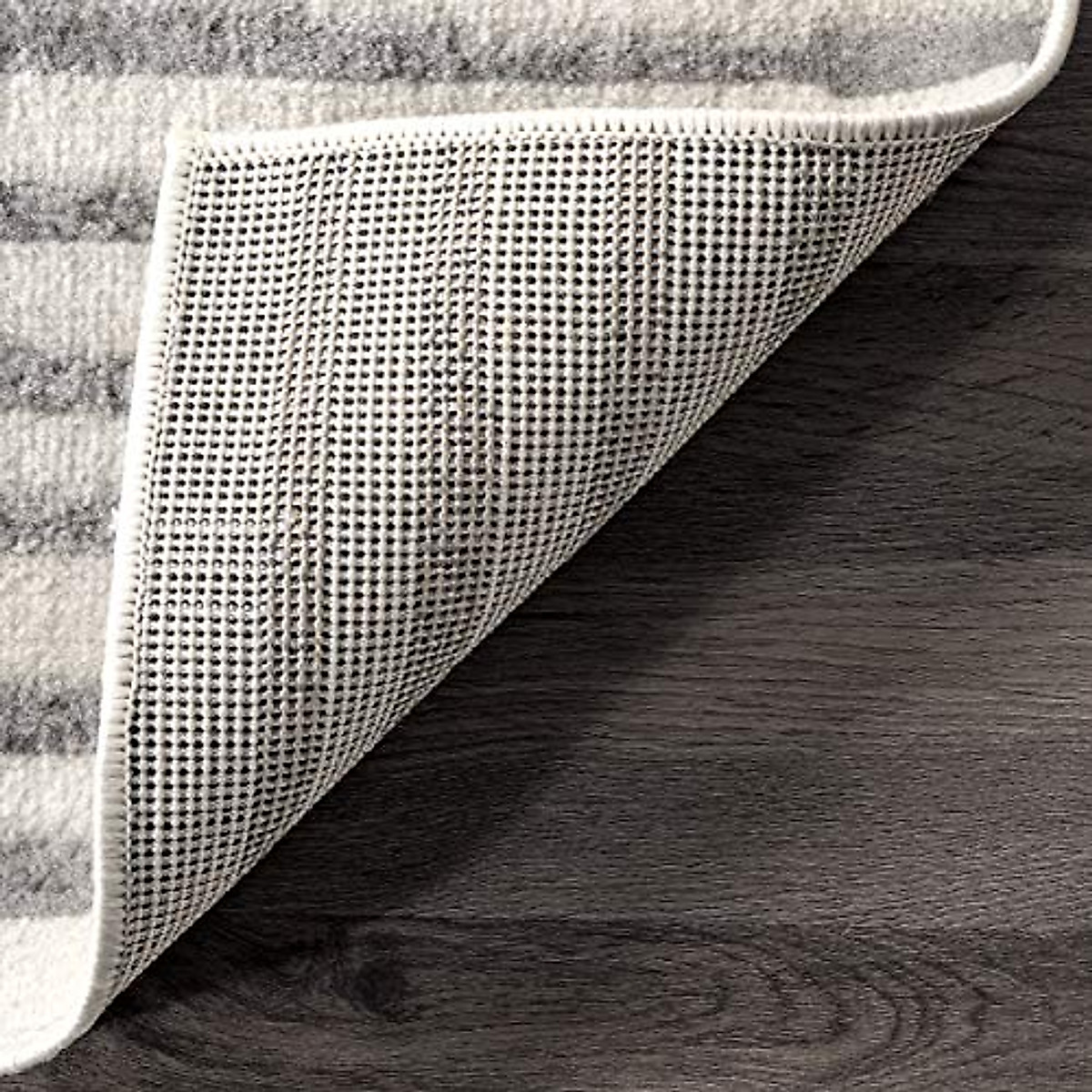 nuLOOM Briggs Tribal Striped Area Rug, 9x12, Light Grey