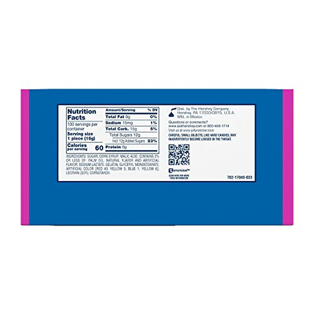 JOLLY RANCHER Filled Pops Assorted Fruit Flavored Candy Box, 56 oz (100 Pieces)