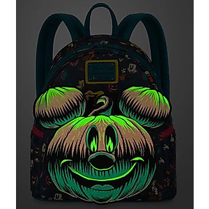 Loungefly Disney Parks Mickey Mouse Halloween Glow-in-the-Dark Mini Backpack