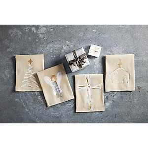 Mud Pie Faith Christmas Painted Towel, Nativity, 21" x 14"