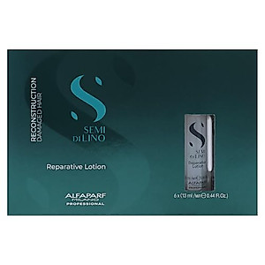 Alfaparf Milano Semi Di Lino Reconstruction Reparative Shampoo for Damaged Hair - Color Safe, Hydrating Shampoo for Dry Hair - Restores Fiber & Elasticity - Sulfate & Paraben Free - Vegan (8.45 oz)