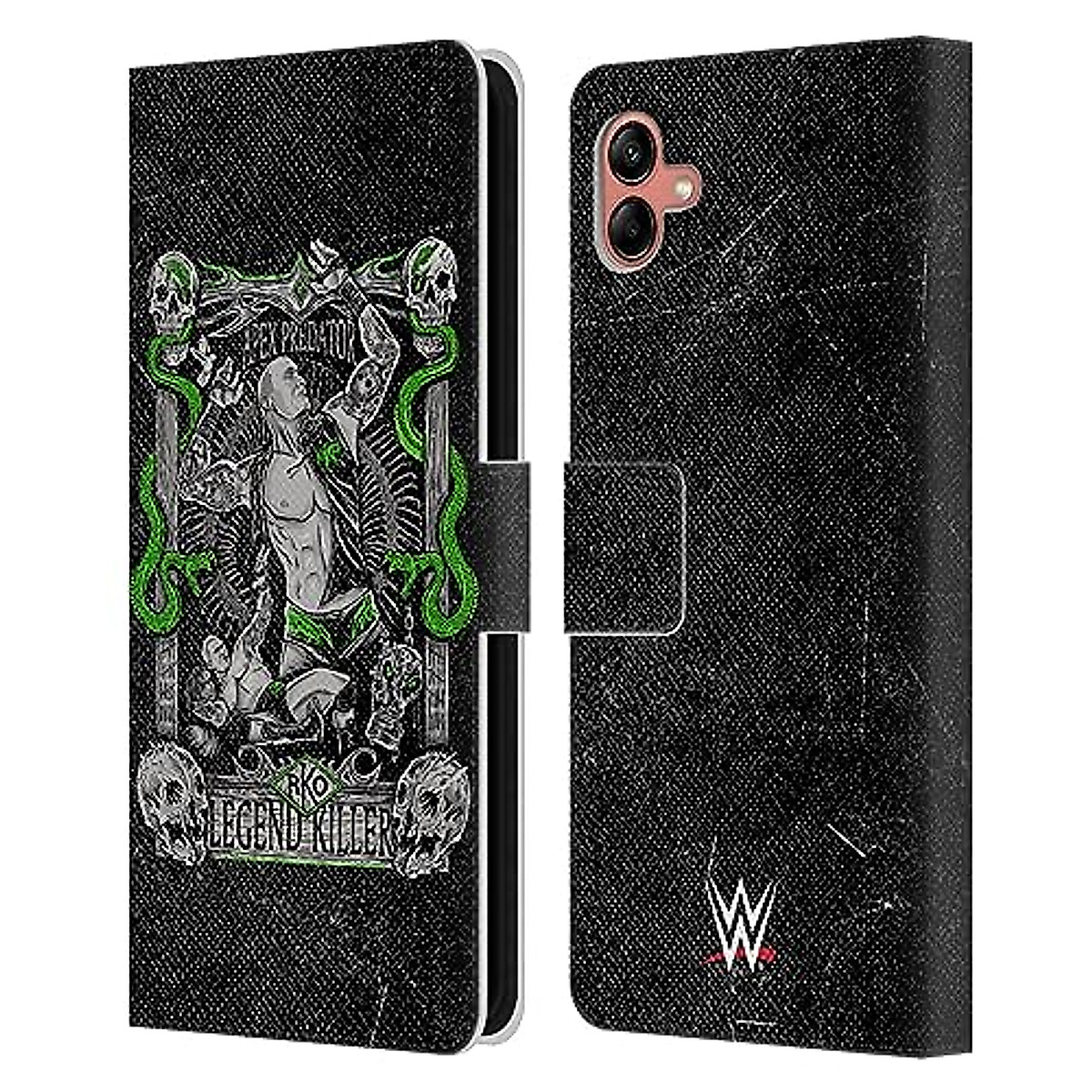Head Case Designs Officially Licensed WWE Poster Art Randy Orton Leather Book Wallet Case Cover Compatible with Samsung Galaxy A04 (2022)