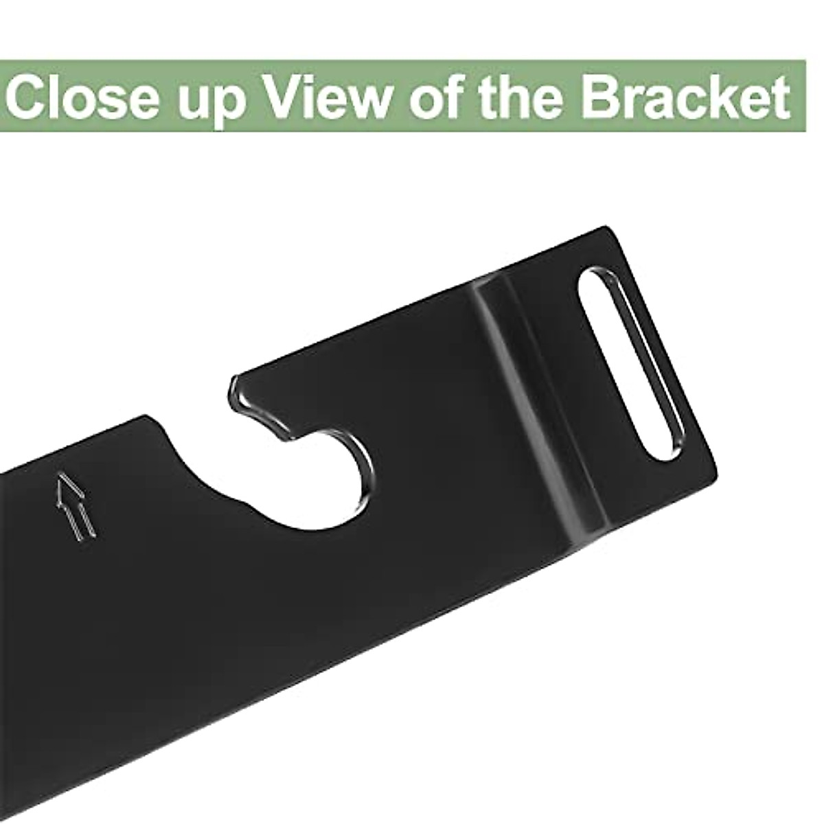 Soundbar Wall Mount Bracket for Samsung HW-F450 HW-E450 HW-E350 HW-C451 HW-C450 HW-D550 HT-WS1G HW-D350 HW-D450 WS1G & More, Metal Black Subwoofer Speaker Stands Wall Bracket Holder AH61-03768A